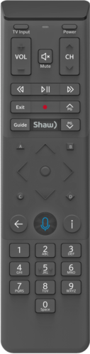 Shaw BlueCurve TV XR15 Remote – URC Support